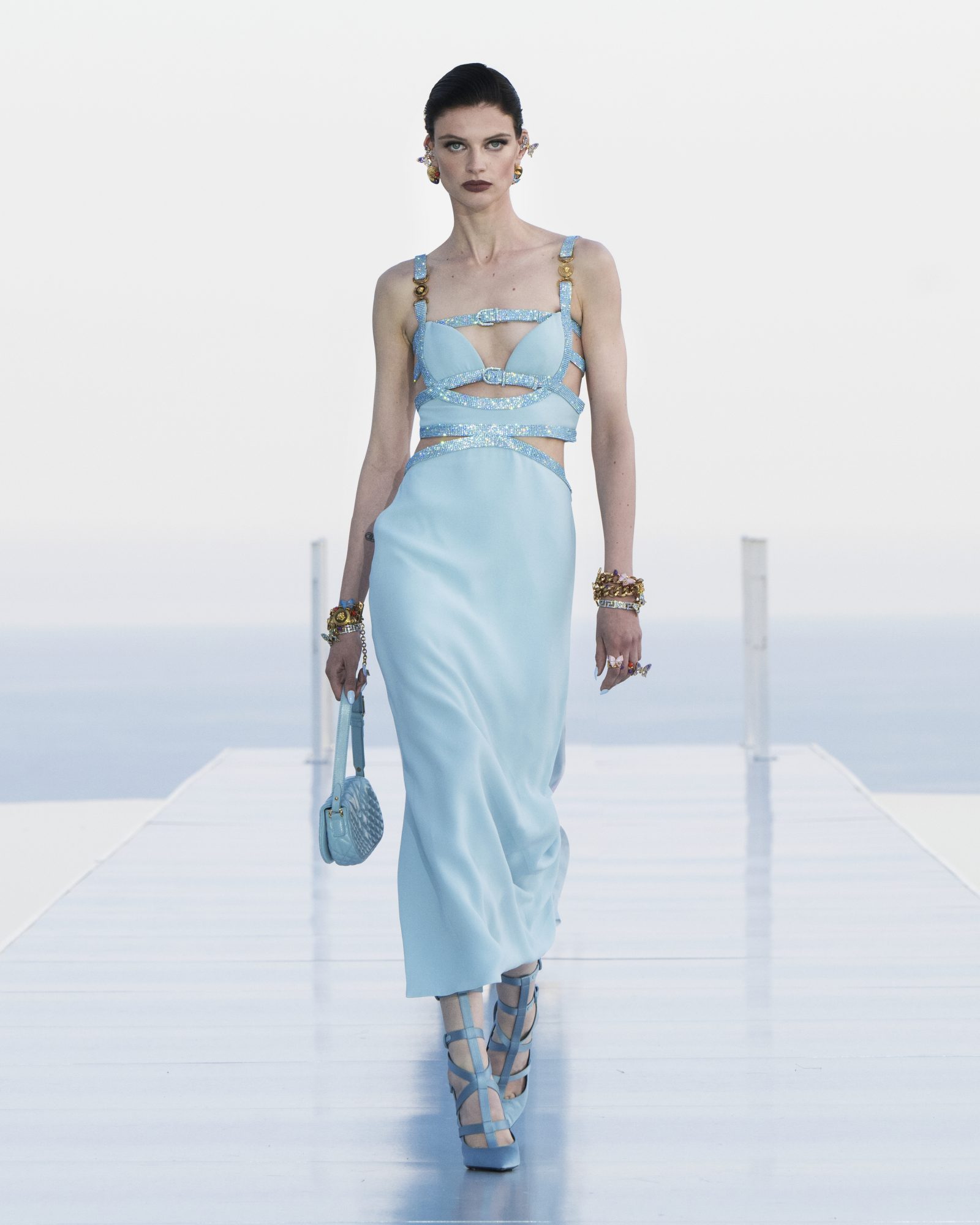 Dua Lipa And Versace Look Back To ’95 For A Summertime Collection That ...