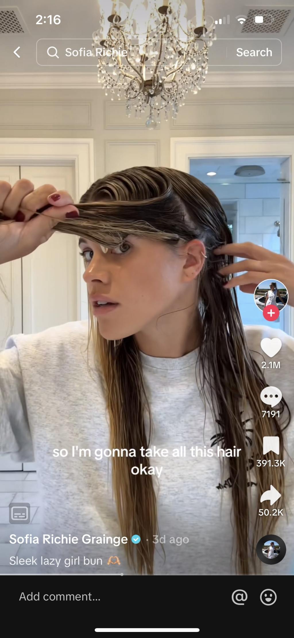 Sofia Richie Grainge Slick Bun In 7 Easy Steps