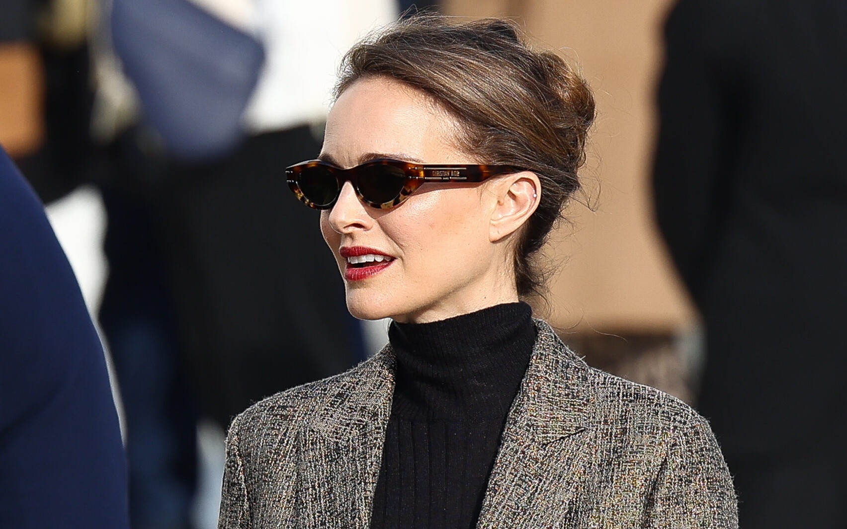 Natalie Portman Demos The 'Office Siren' Aesthetic At Dior