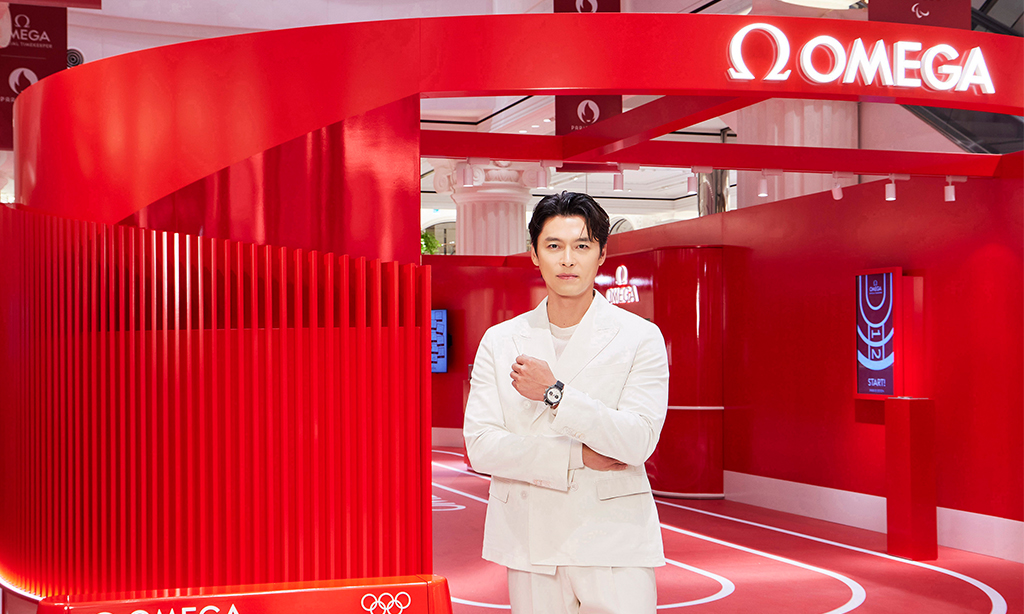 Hyun Bin and Han So-hee Graced Seoul's OMEGA Paris 2024 Pop-Up