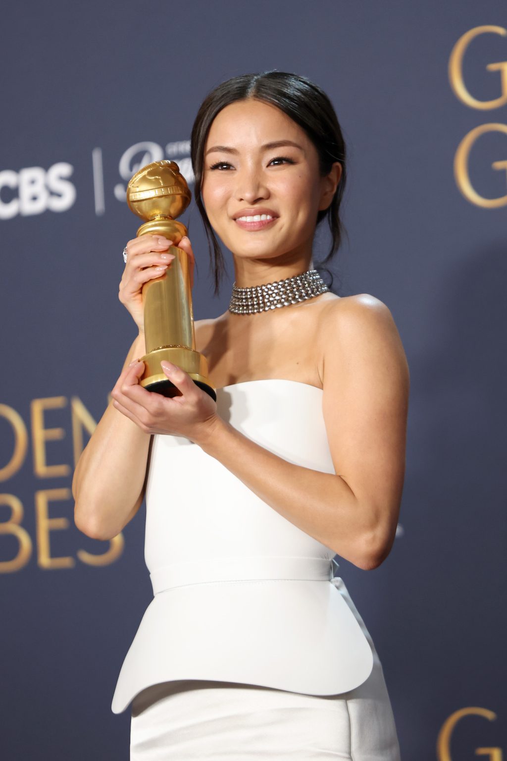 Anna Sawai Makes Her Golden Globes Win In Dior